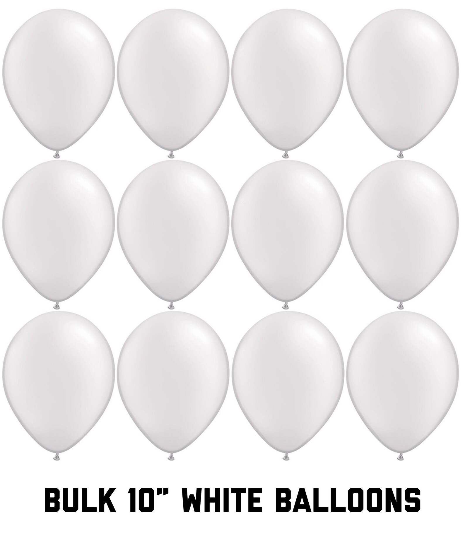 White Balloons Lot Bulk White Balloons 100 White Balloons | Etsy