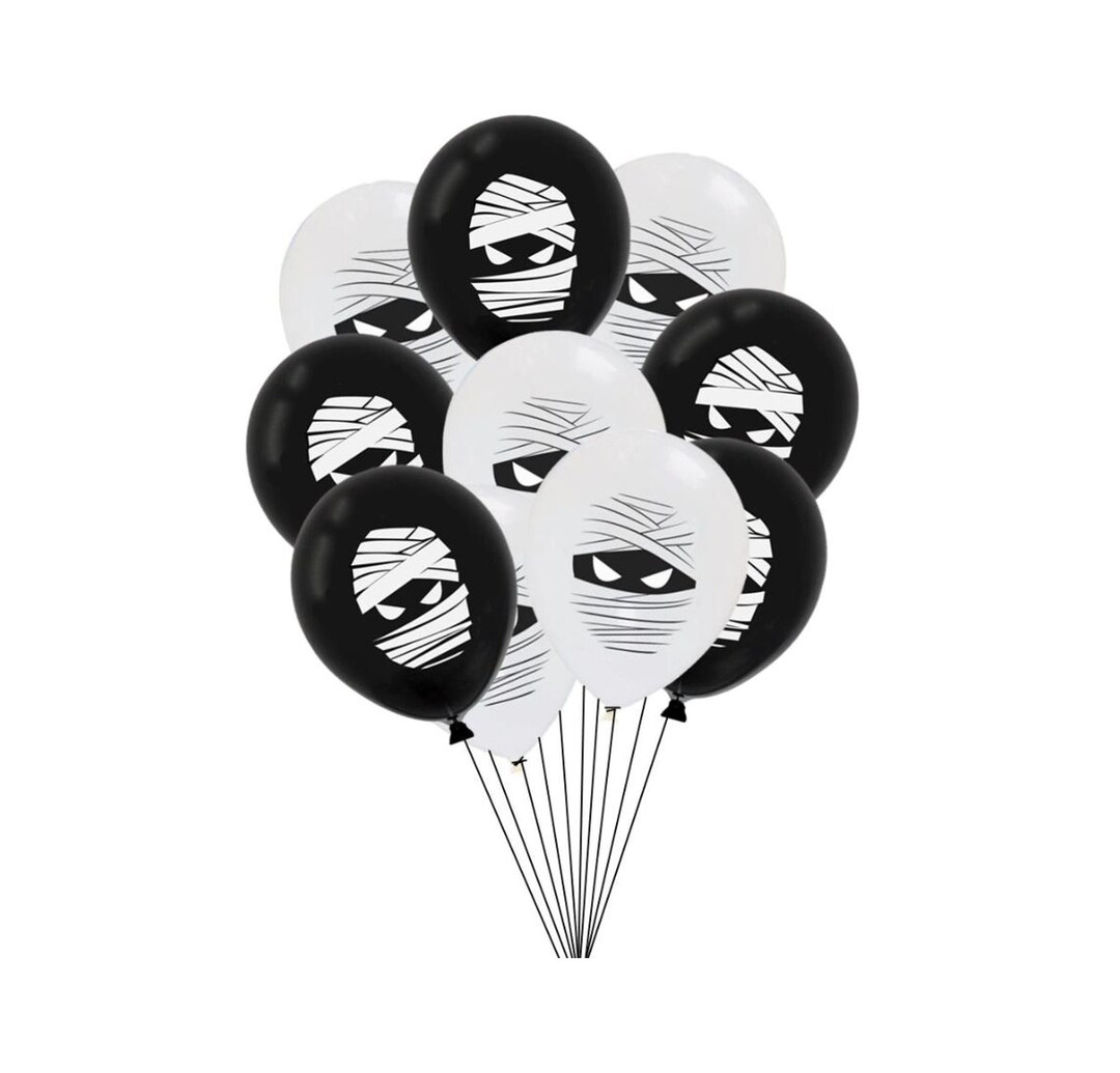 12 Pack Premium Mummy Balloons 12 Halloween Balloons - Etsy