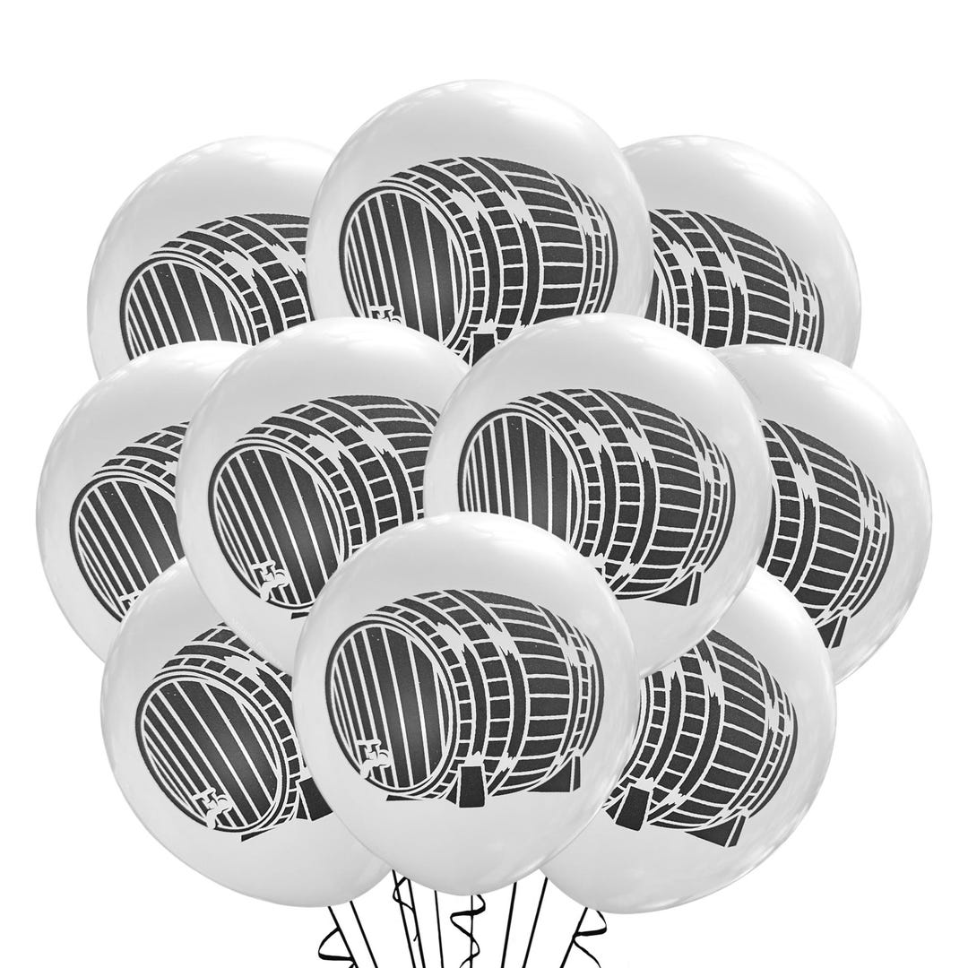 12ct Brewery Balloons, Whiskey Birthday Theme, Whiskey Barrel Party ...