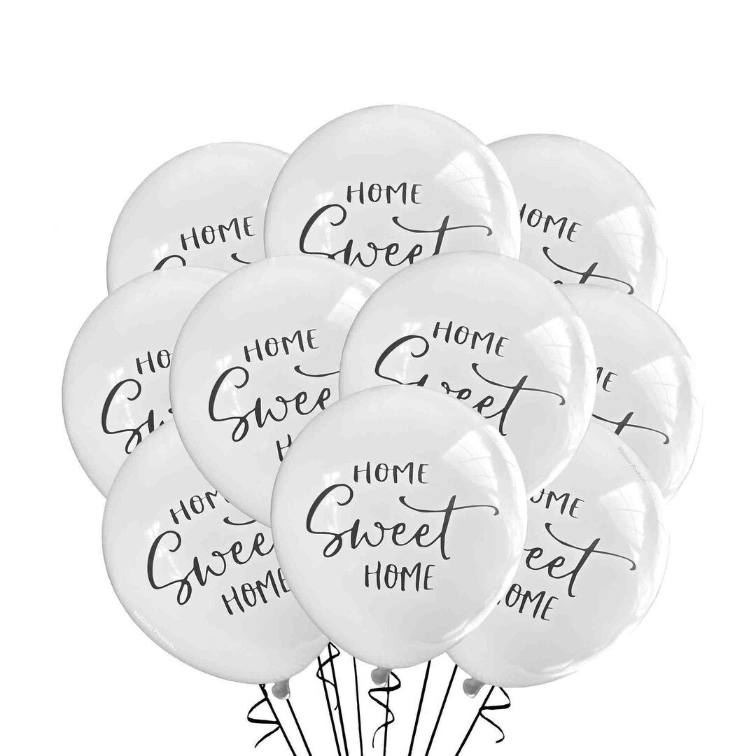Home Sweet Home Balloons, New House Party Balloons, Housewarming Party ...