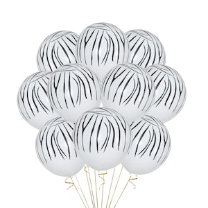 Tiger Balloons, 12" Animal Balloons Tiger Print Party Balloons, Safari ...