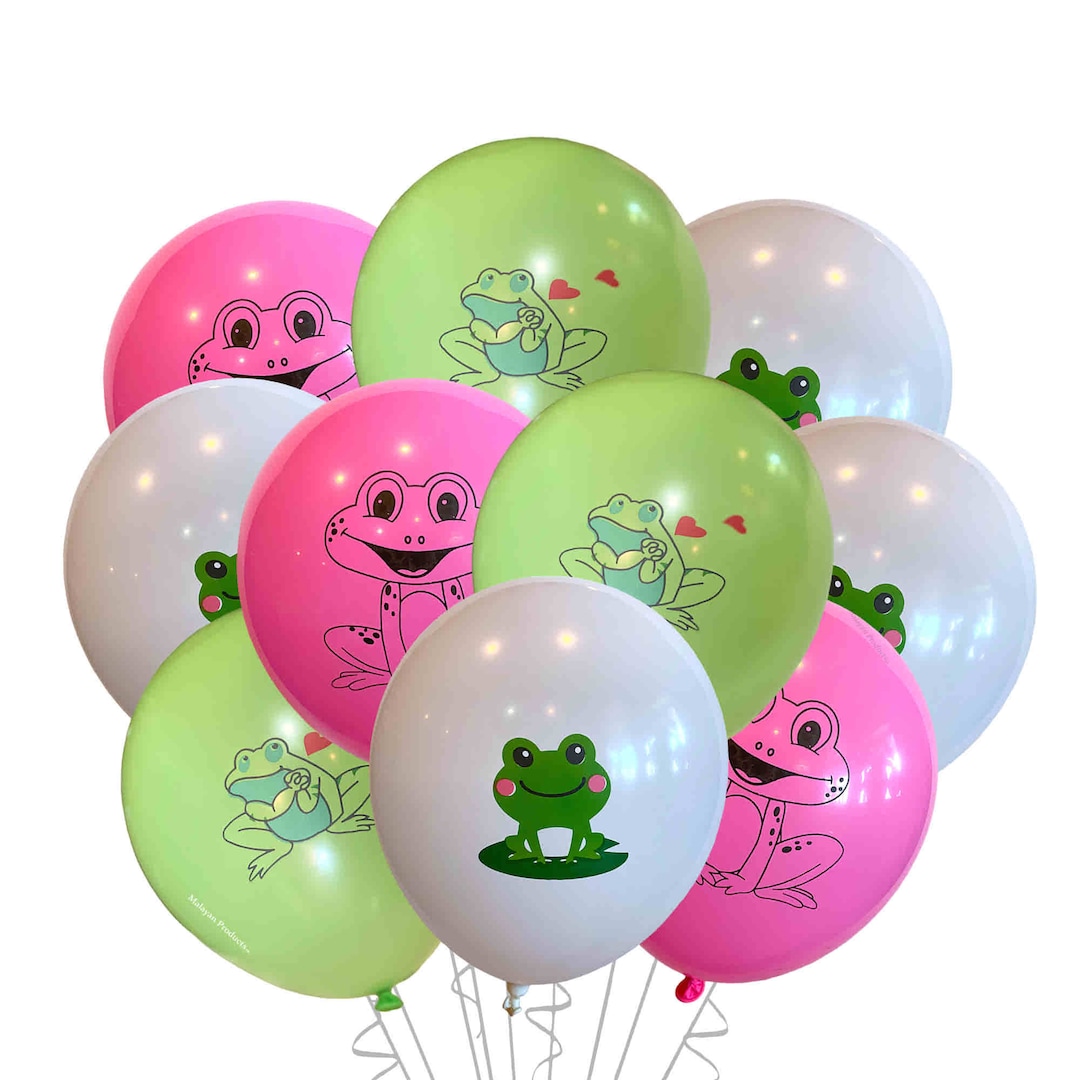 Frog Balloons 12", Frog Birthday Party, Frog Theme Birthday Balloons ...