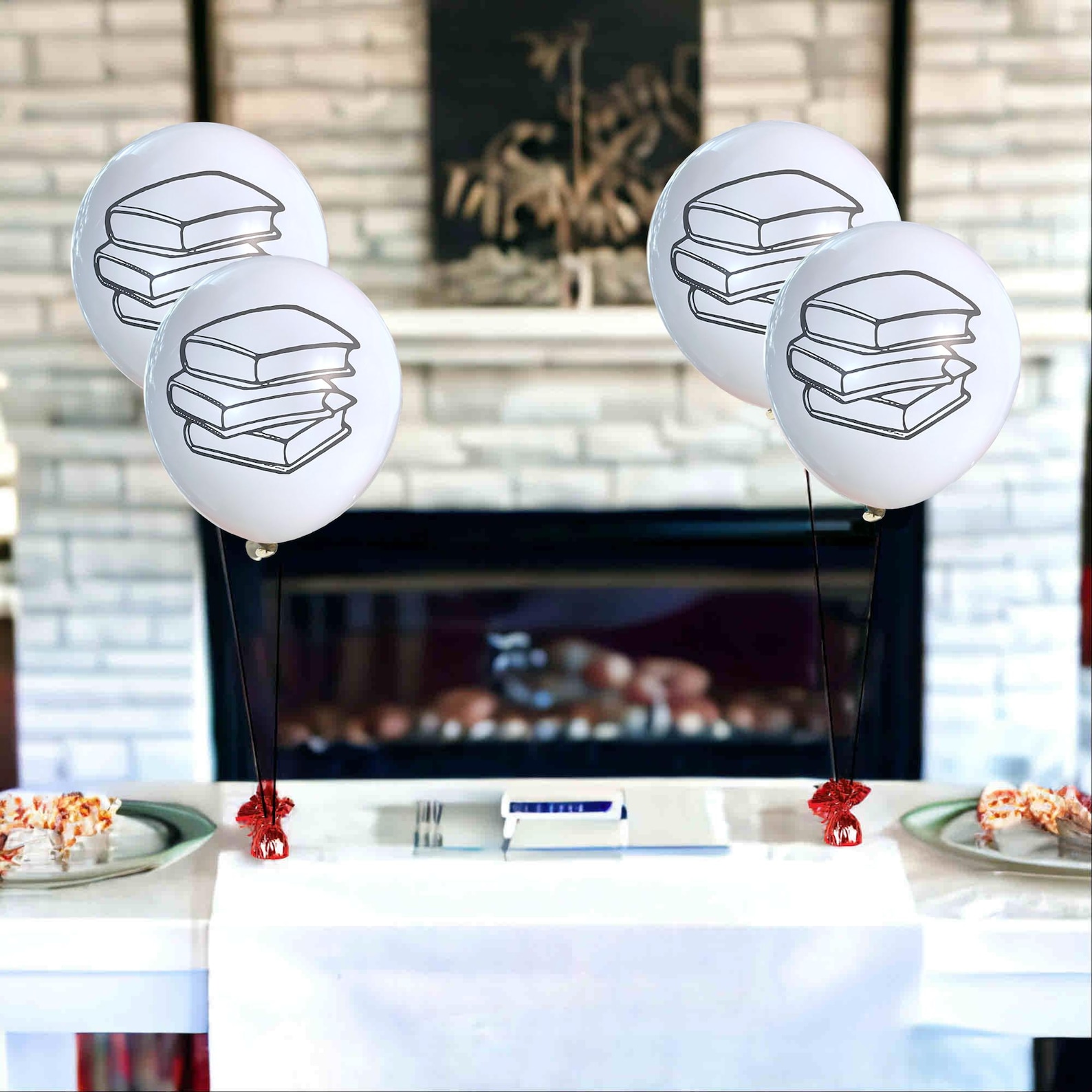 Book Balloons, Books Party Balloons, Book Theme Party Decoration ...
