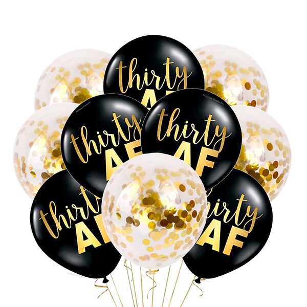 Thirty Af Balloons - Etsy