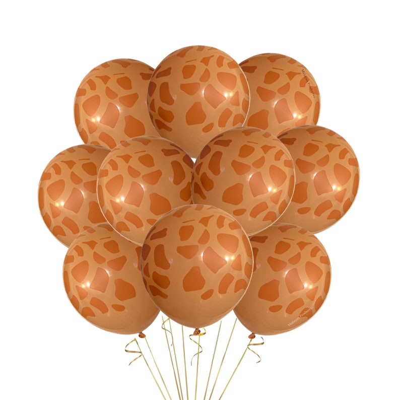 Giraffe Balloons 12" Animal Balloons, Giraffe Birthday Party Balloons ...