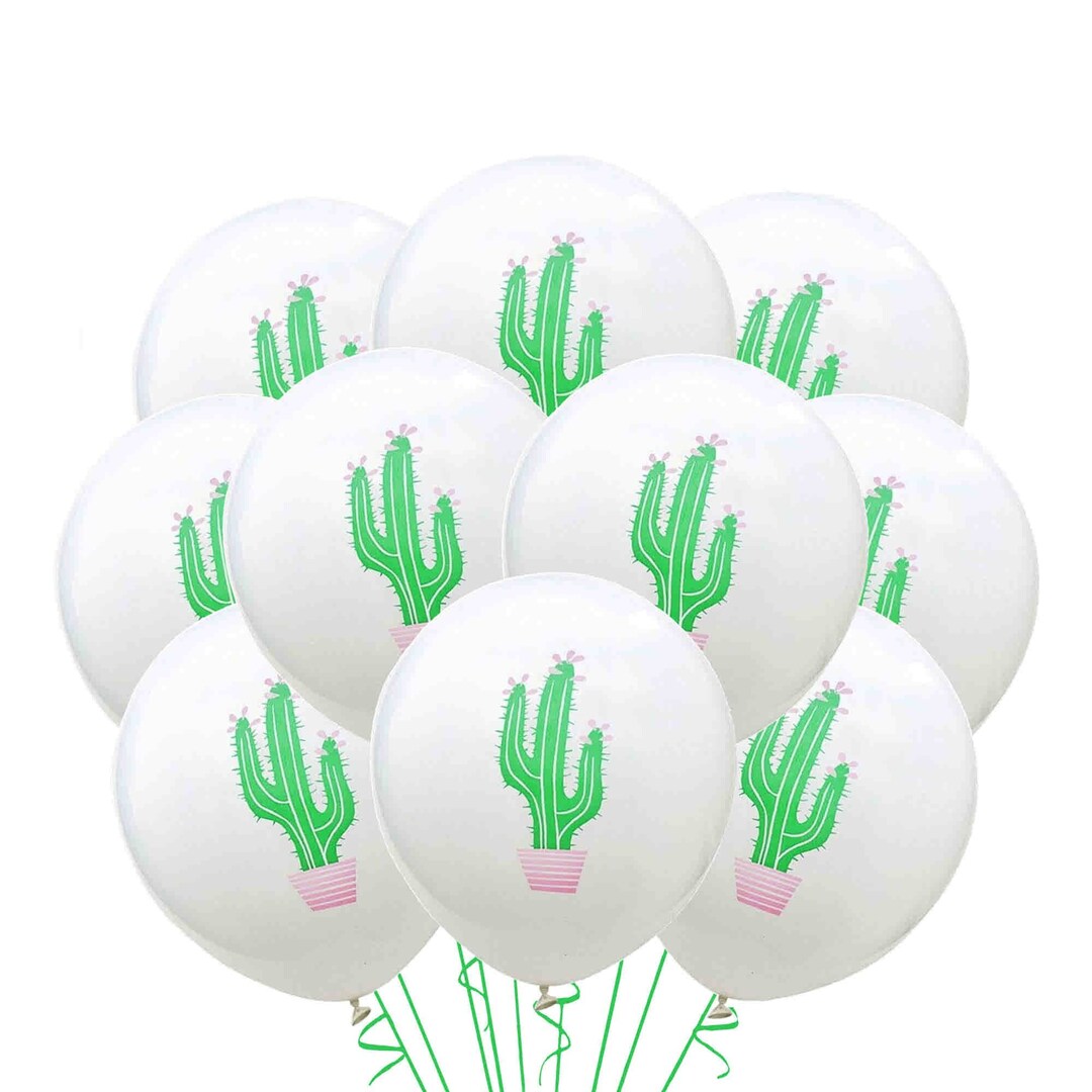 Pink Cactus Balloons 12 Cactus Party Theme, Cactus Birthday Theme ...