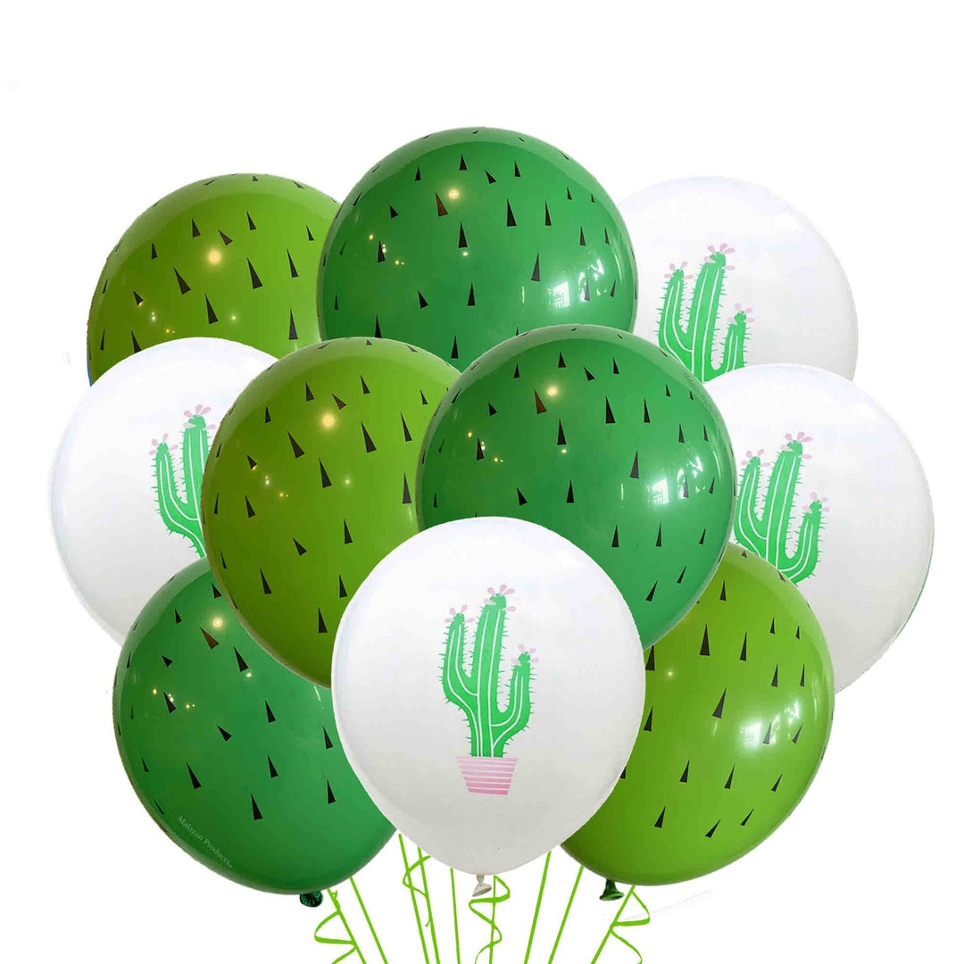 Cactus Balloons 12 Cactus Birthday Theme, Cacti Balloons, Taco Festival ...