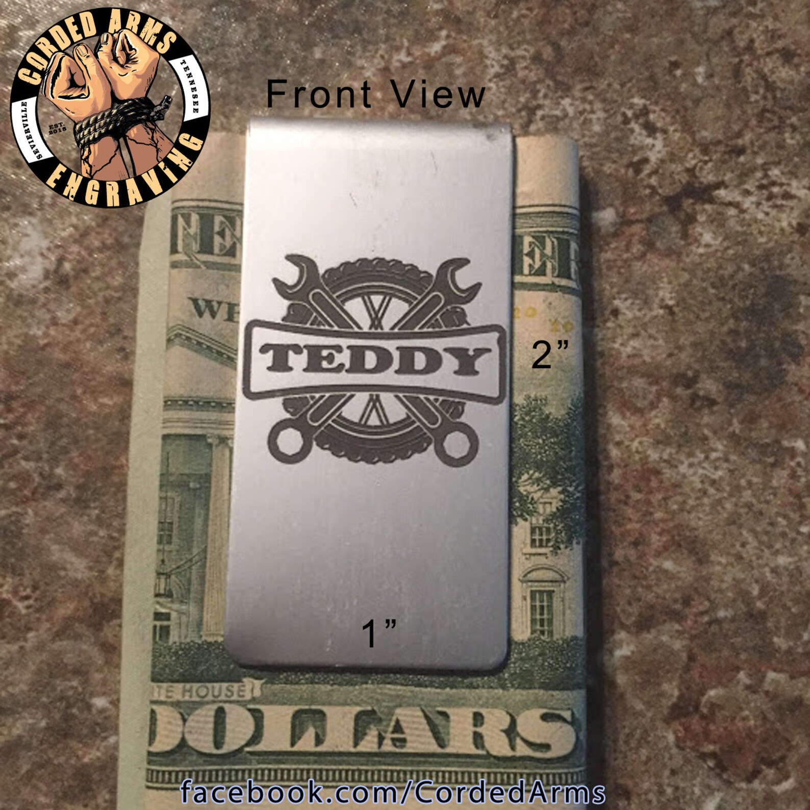 Custom Laser Engraved Aluminum Money Clip Wallet Credit Card - Etsy ...