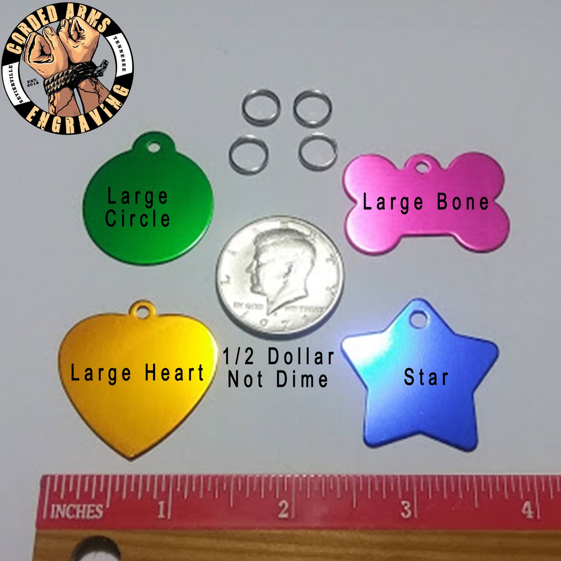 Custom Laser Engraved Pet Tag Dog Tag Pet ID Cat ID - Etsy