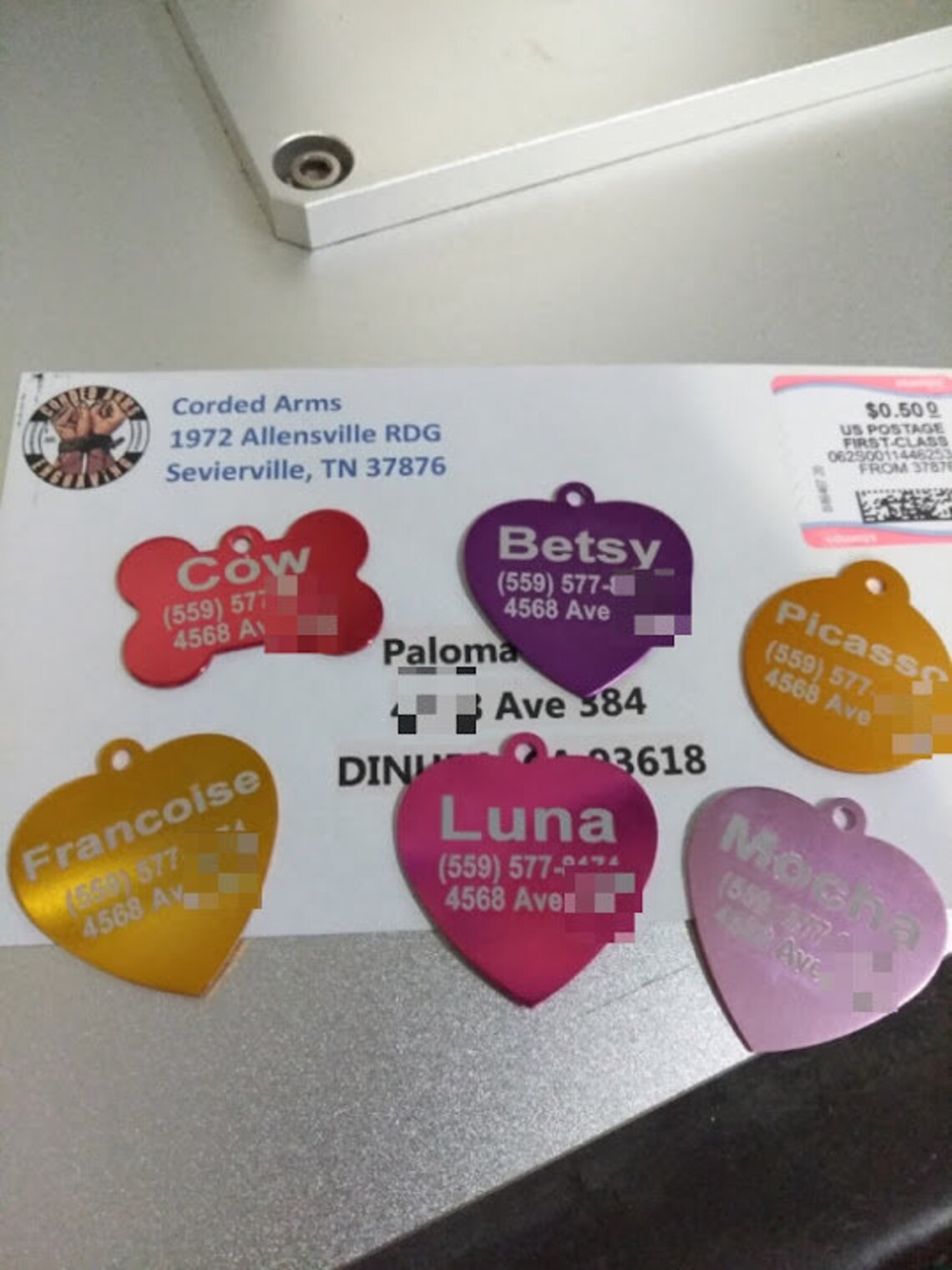 Custom Laser Engraved Pet Tag Dog Tag Pet ID Cat ID - Etsy