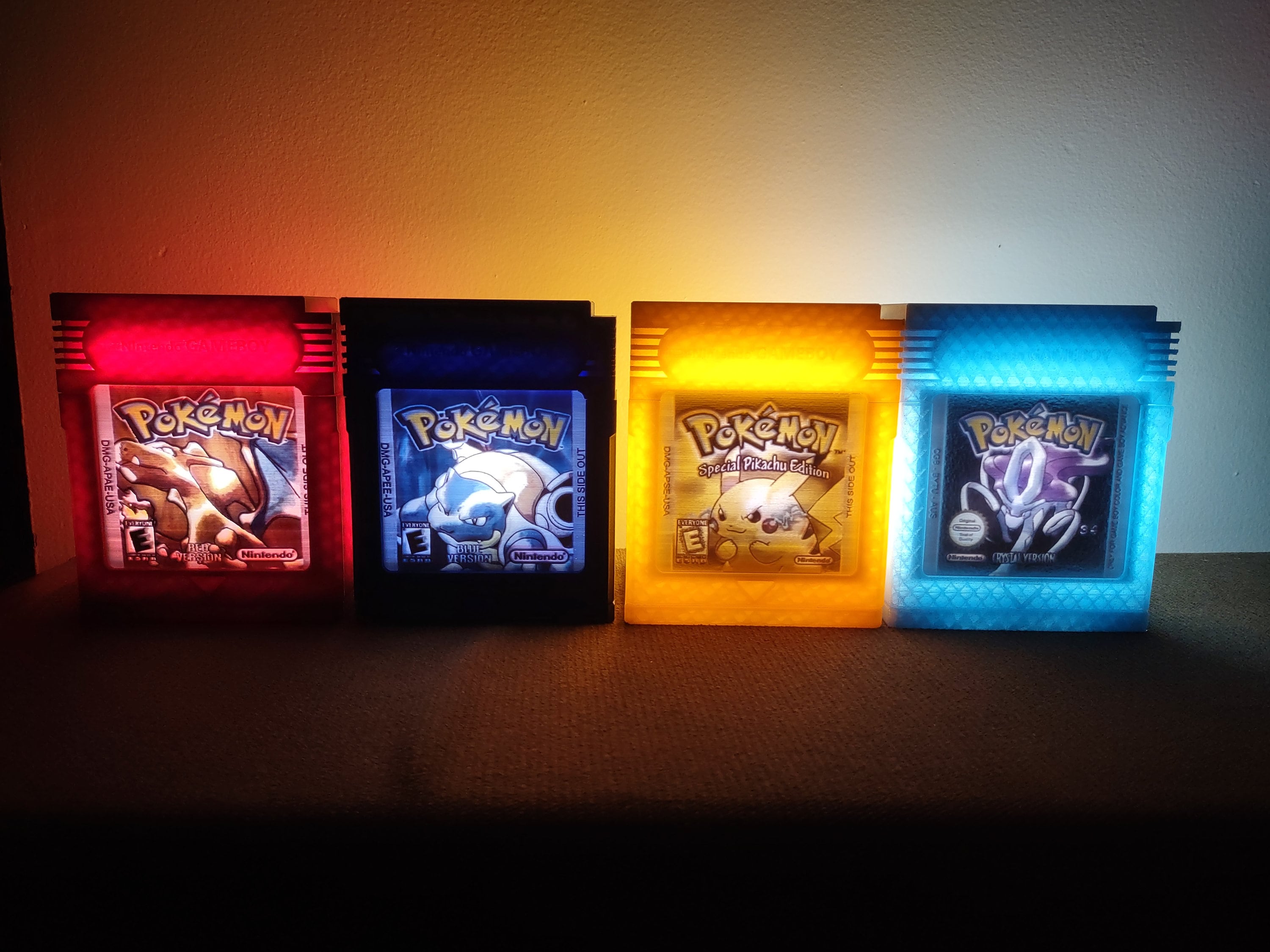 Gameboy Pokemon Lithophane Night Light - Etsy