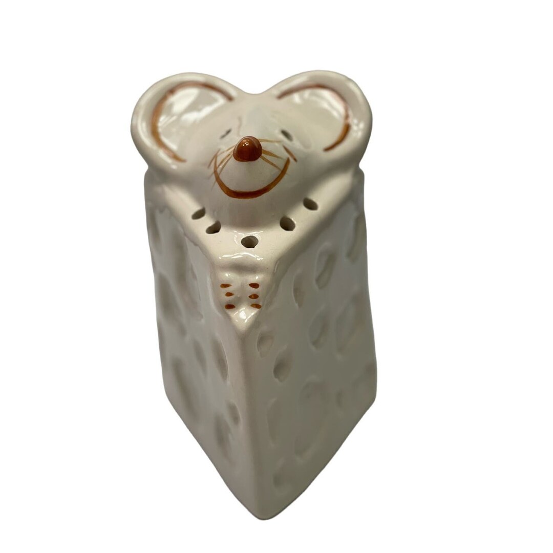 Vintage Ceramic Parmesan Cheese Mouse Shaker in Cream - Etsy