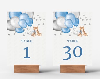 Baby Shower Table Numbers - Etsy