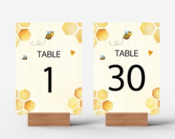 Bumble Bee Numbers - Etsy