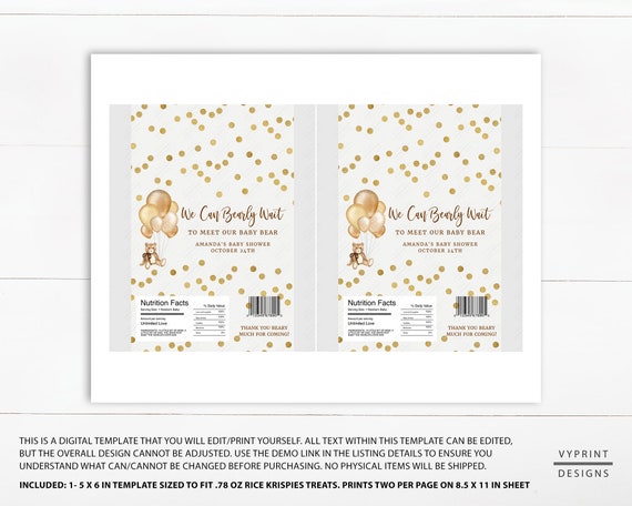 Craft Supplies & Tools Paper, Party & Kids GGTBBS01 Printable Bear ...