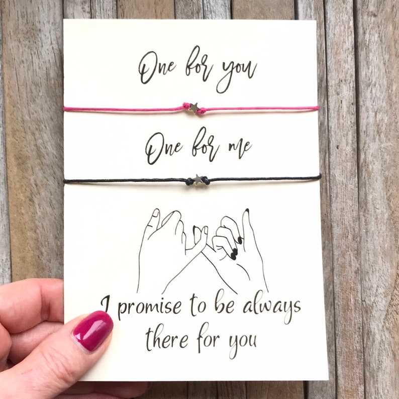 Pinky Promise Bracelets Couples Bracelets Boyfriend - Etsy