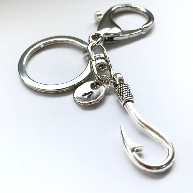 Fishhook Keychain - Etsy