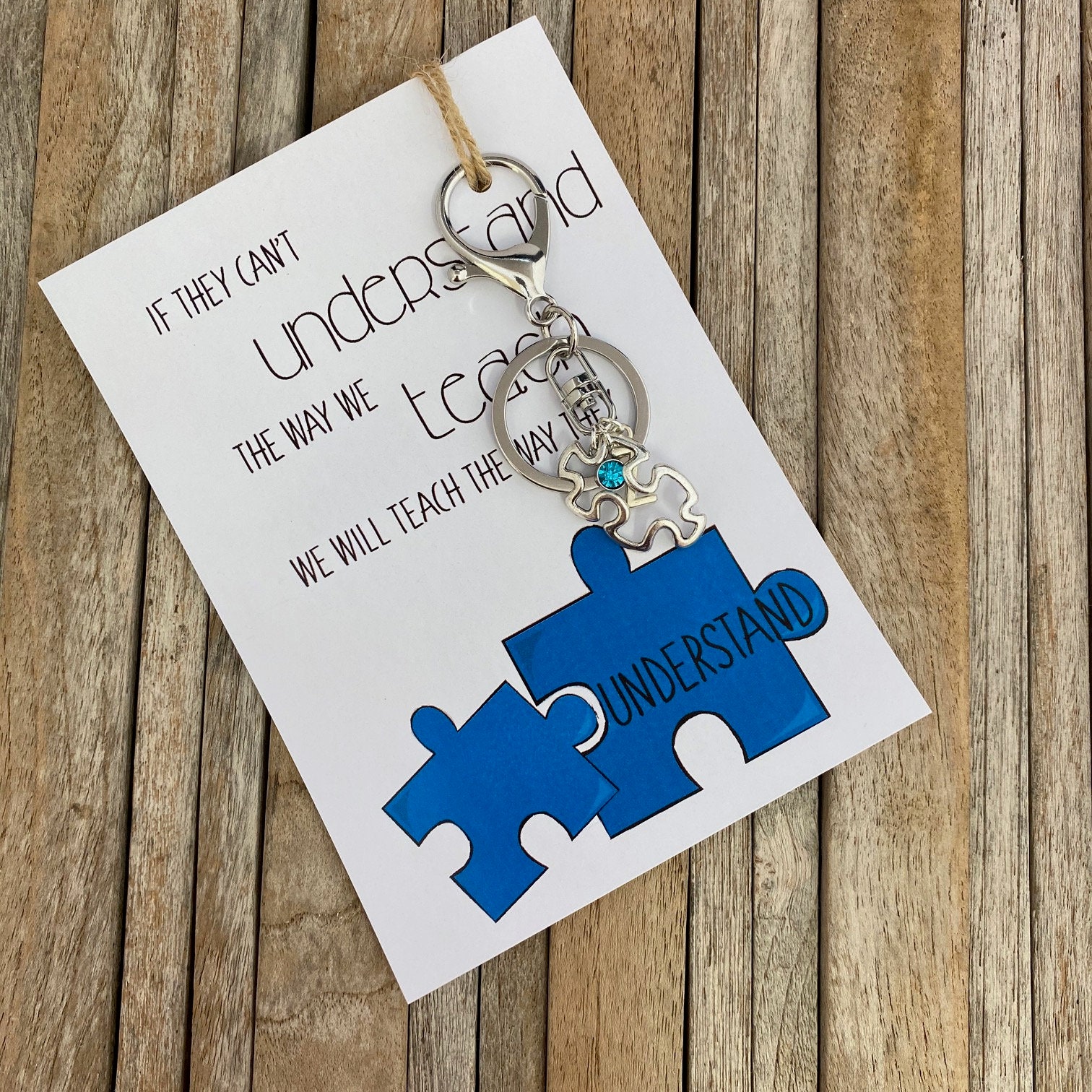 Custom Autism Awareness Gift Autism Keyring Autism Teacher | Etsy