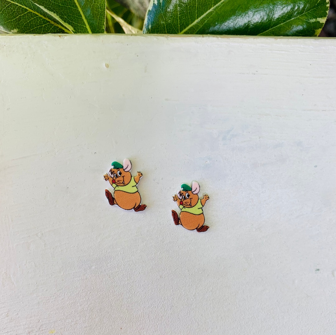 Gus Gus Earrings, Cinderella Disney Sidekick, Handmade Nickel Free ...