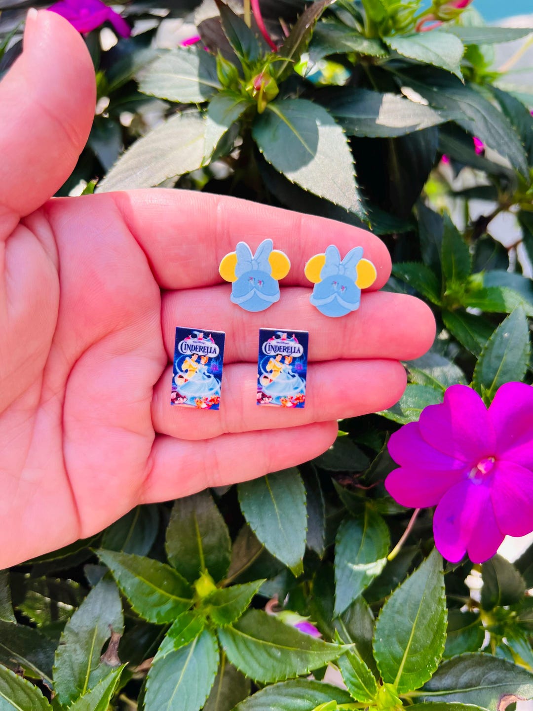 Vintage Cinderella Mouse Earrings: Jaq and Gus, Disney Princess ...