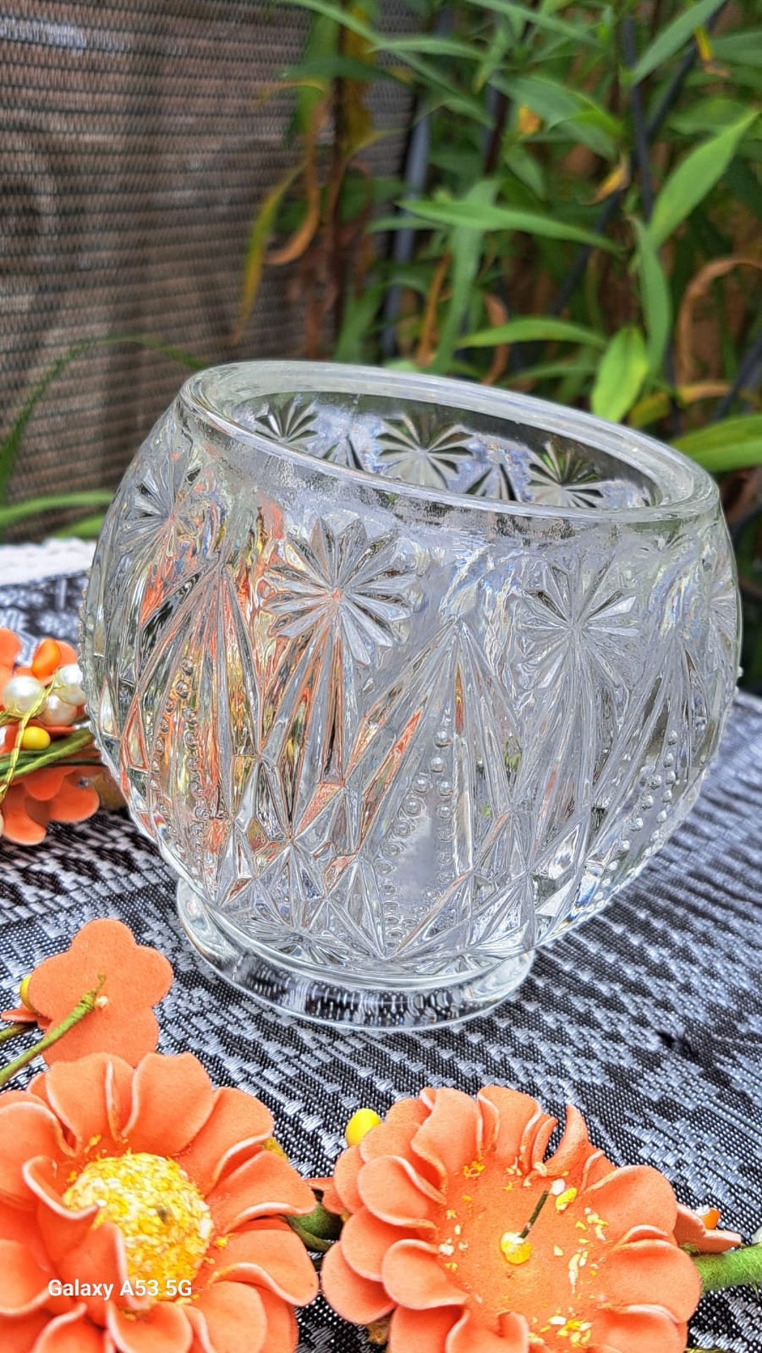 Avon Glass Ball Vase - Etsy