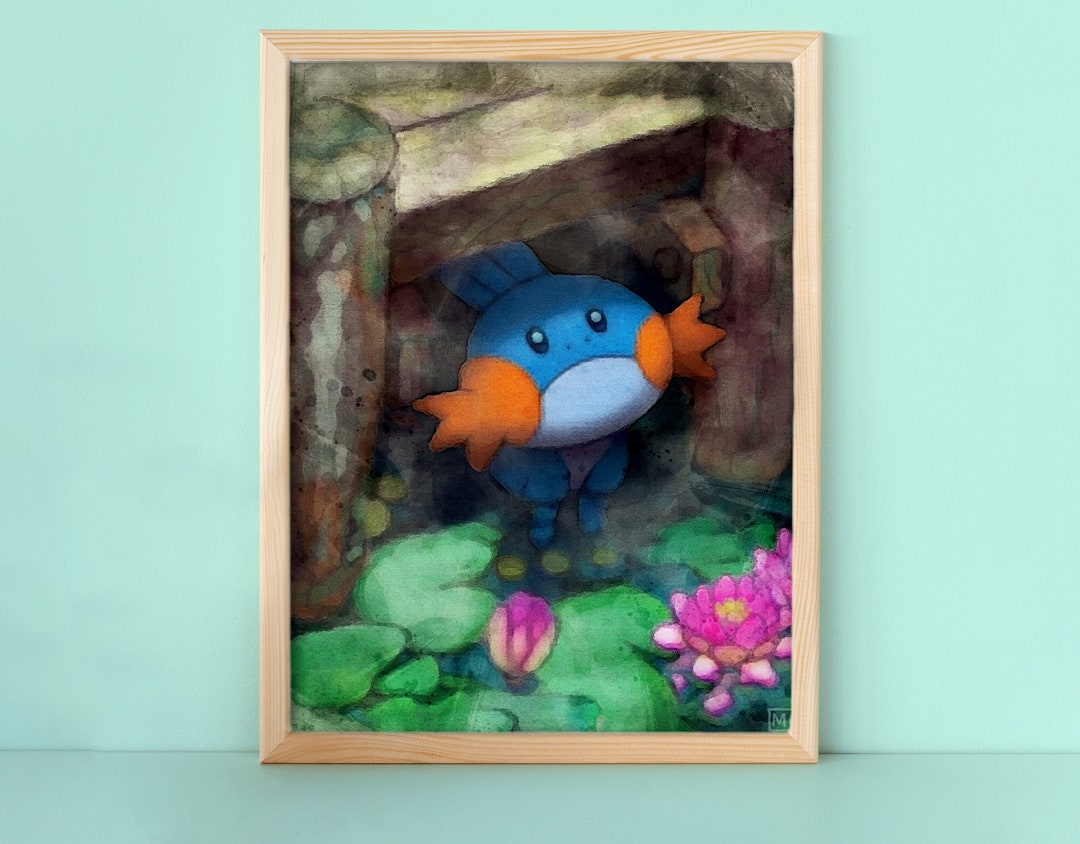 Mudkip | Art Poster | Pokemon - Etsy