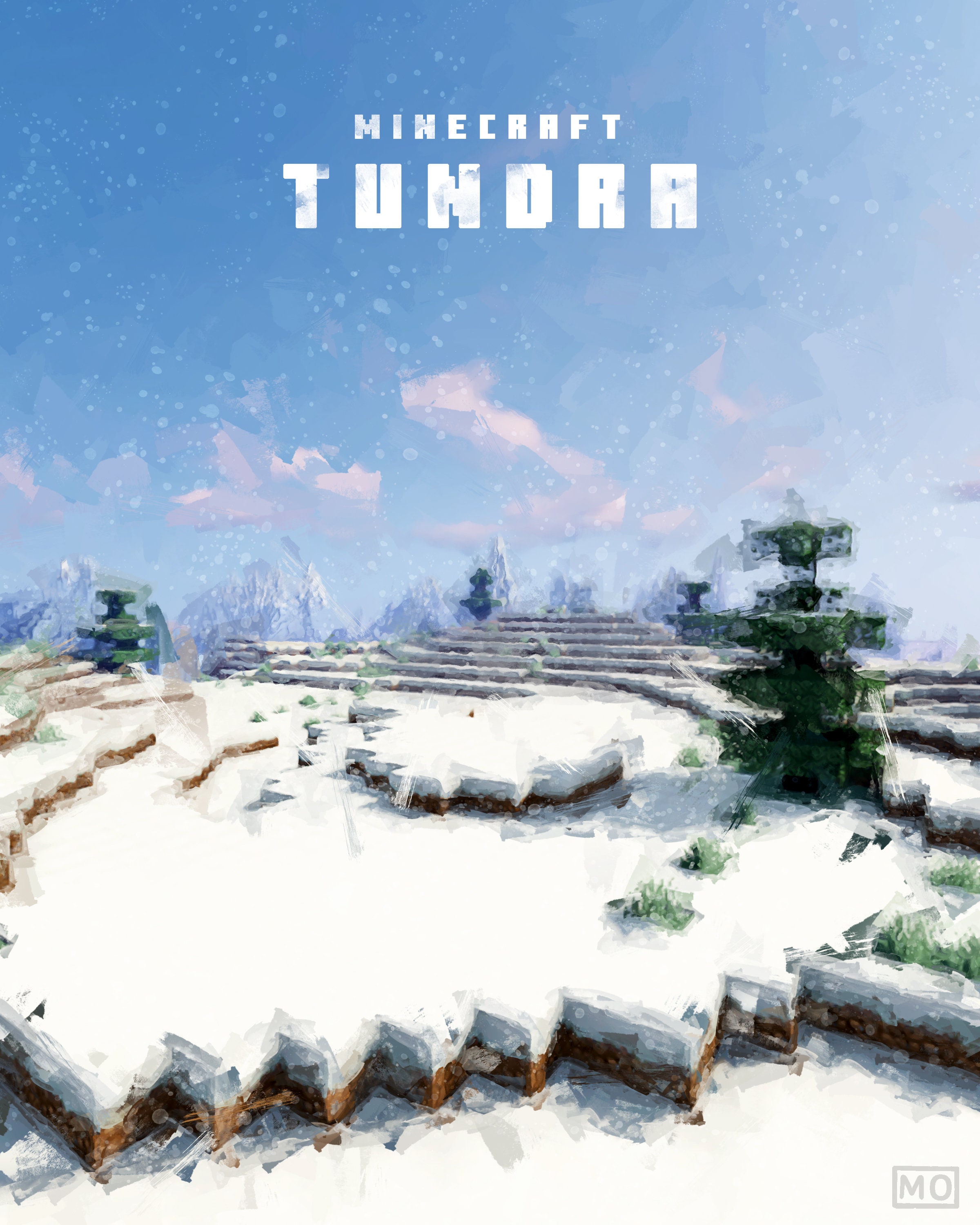 Biome Destinations Art Poster Minecraft | Etsy