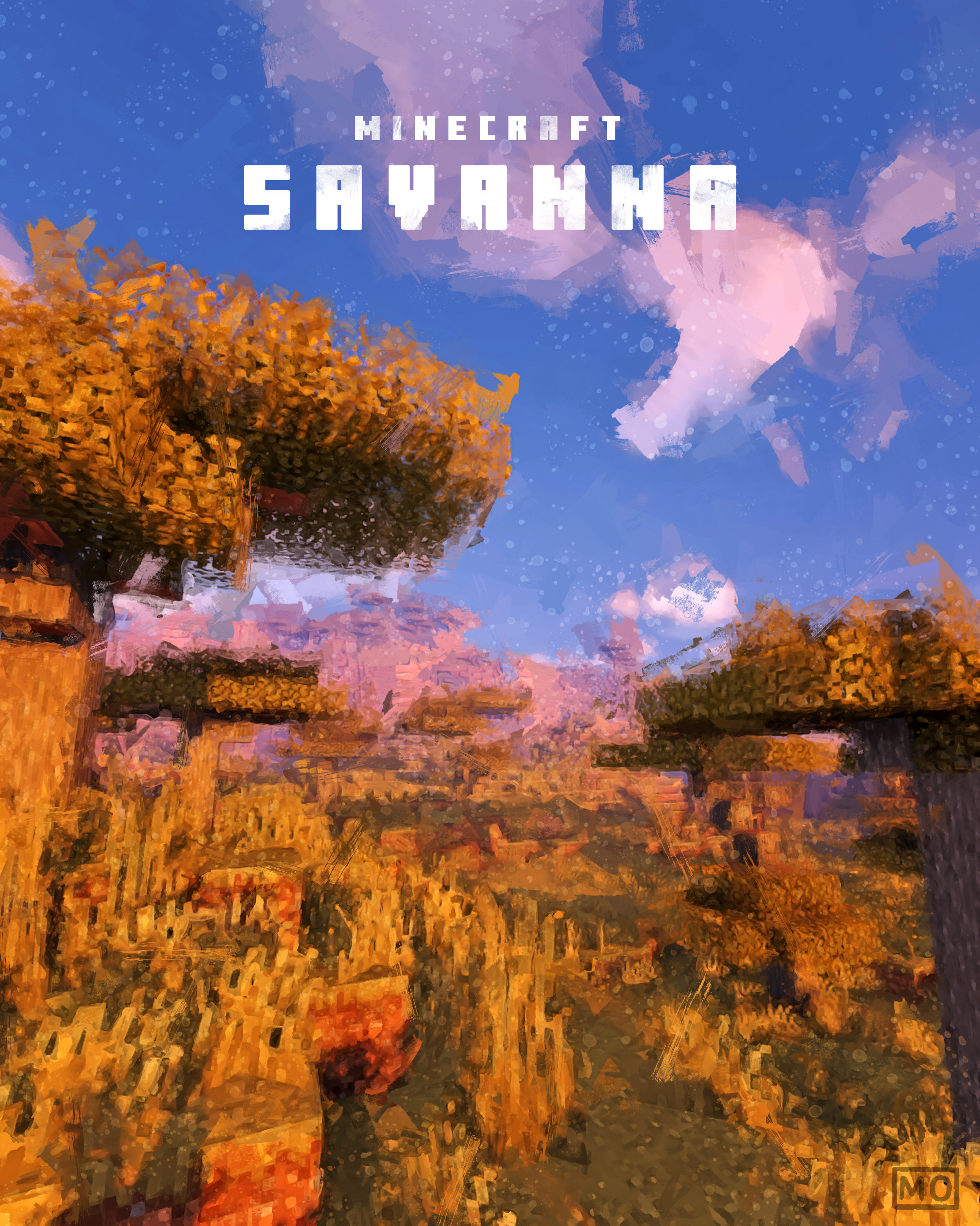 Biome Destinations Art Poster Minecraft | Etsy