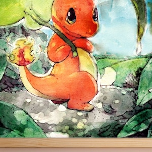 Charmander | Art Poster | Pokemon - Etsy