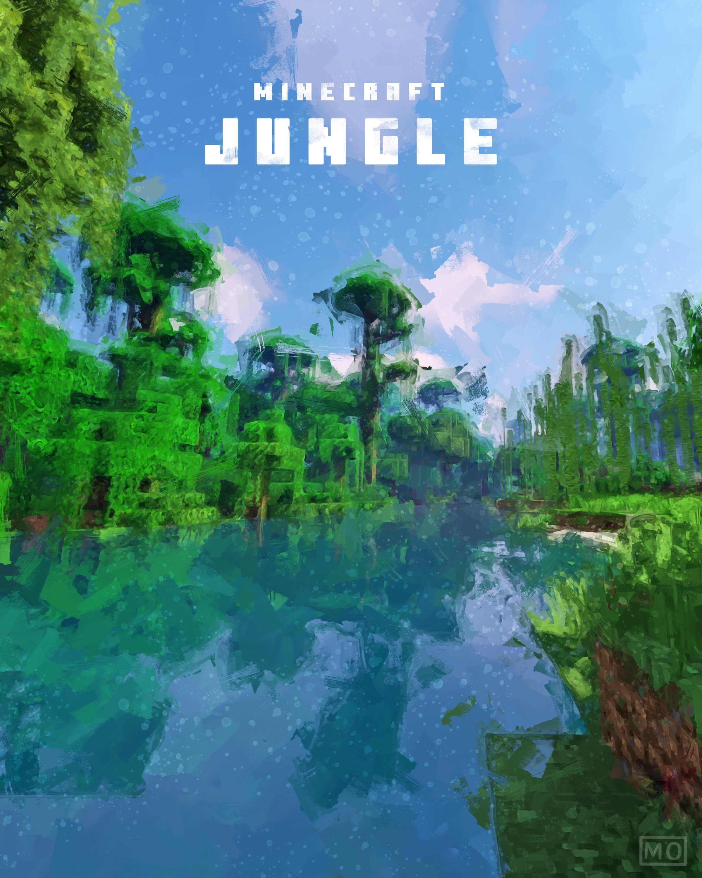 Biome Destinations Art Poster Minecraft | Etsy