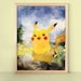 Pikachu Art Poster Pokemon - Etsy