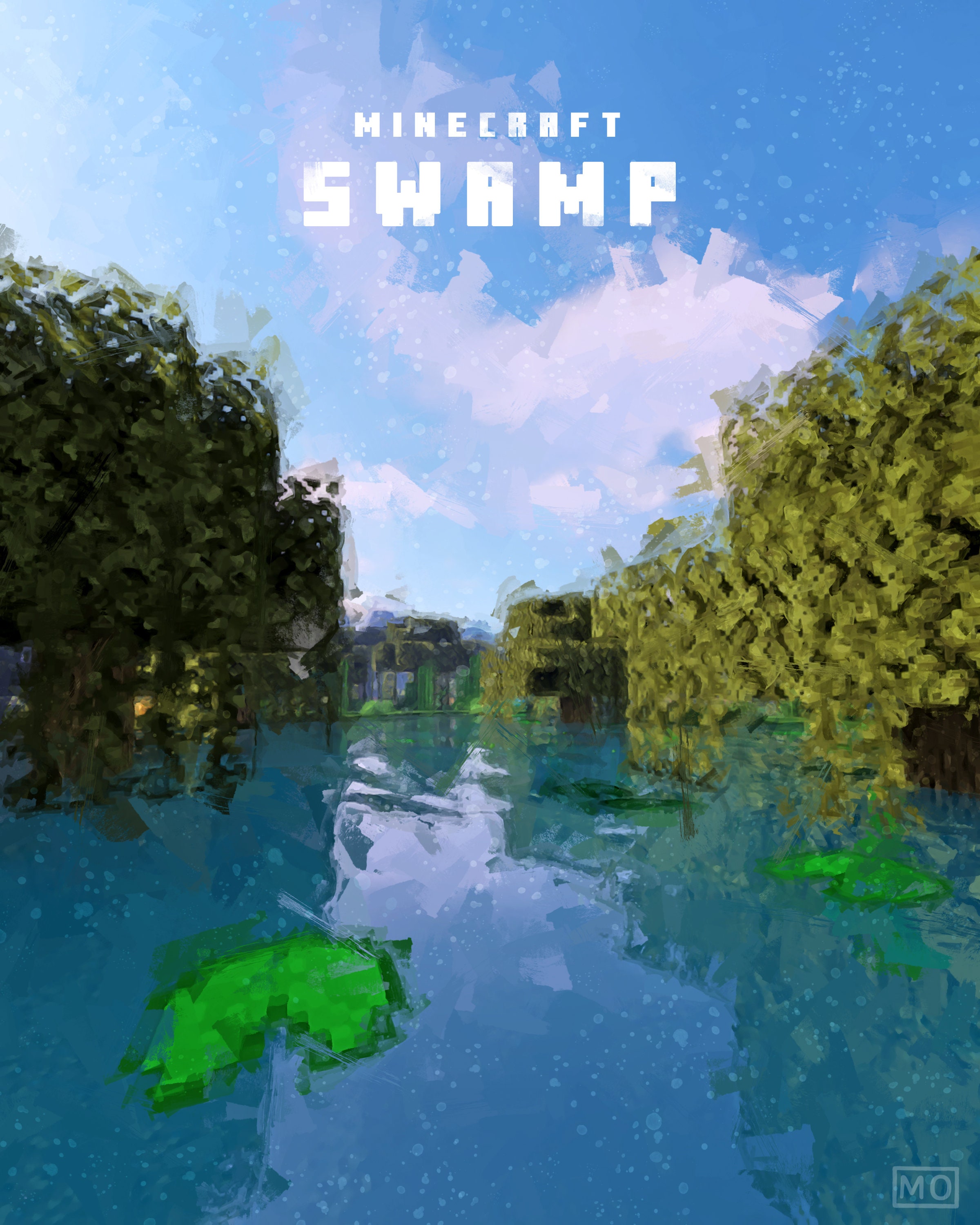 Biome Destinations Art Poster Minecraft | Etsy