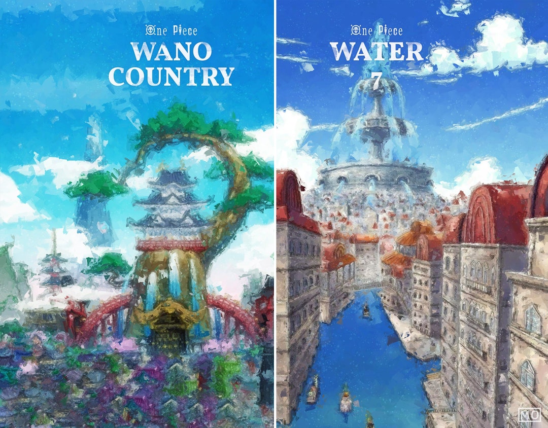 12 Different Islands & Locations - Set No. 1 | Art Prints | Straw Hat ...