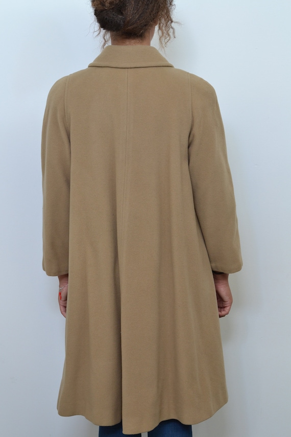 vintage wool and cashmere flared coat - Gem