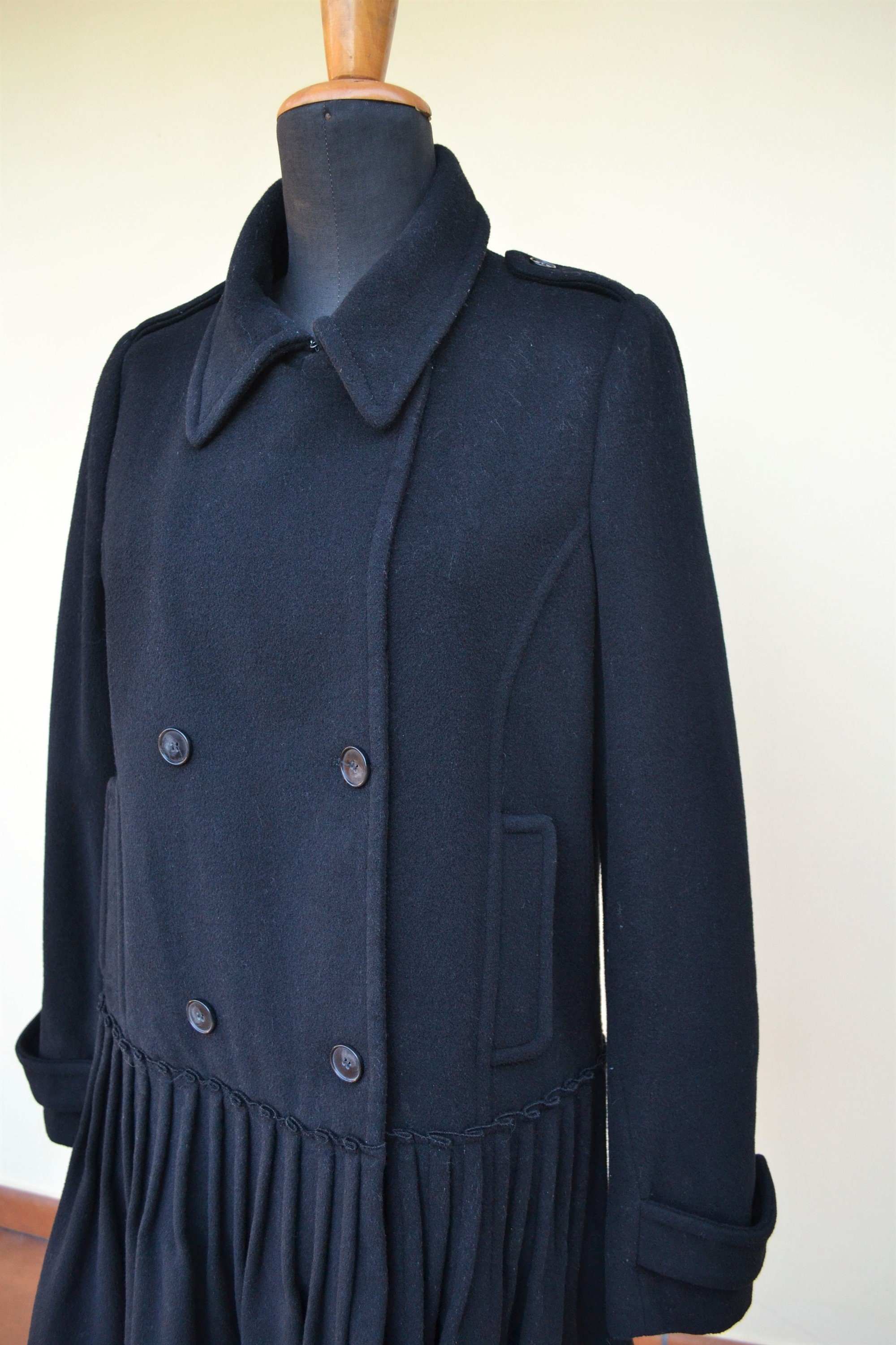 Intrend, Max Mara Group, 90's Pleated Skirt Wool Coat - Etsy