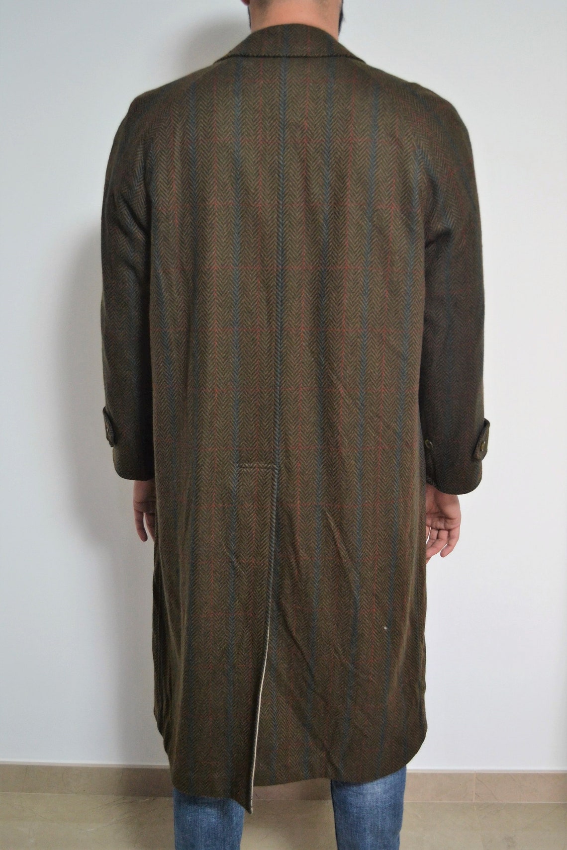 BURBERRY Reversible Vintage Wool Mens Trench Coat / Burberry | Etsy