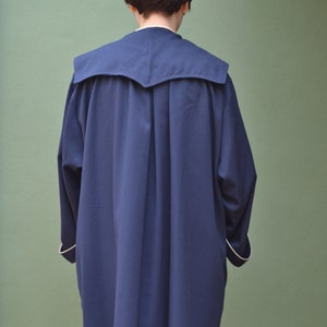 Dark Blue Sailor Collar Coat Women - Etsy