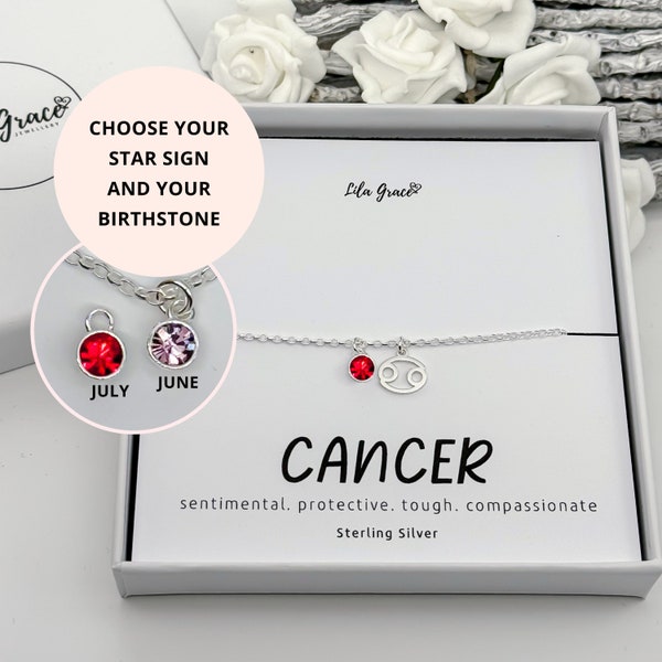Star Sign Cancer Bracelet - Etsy