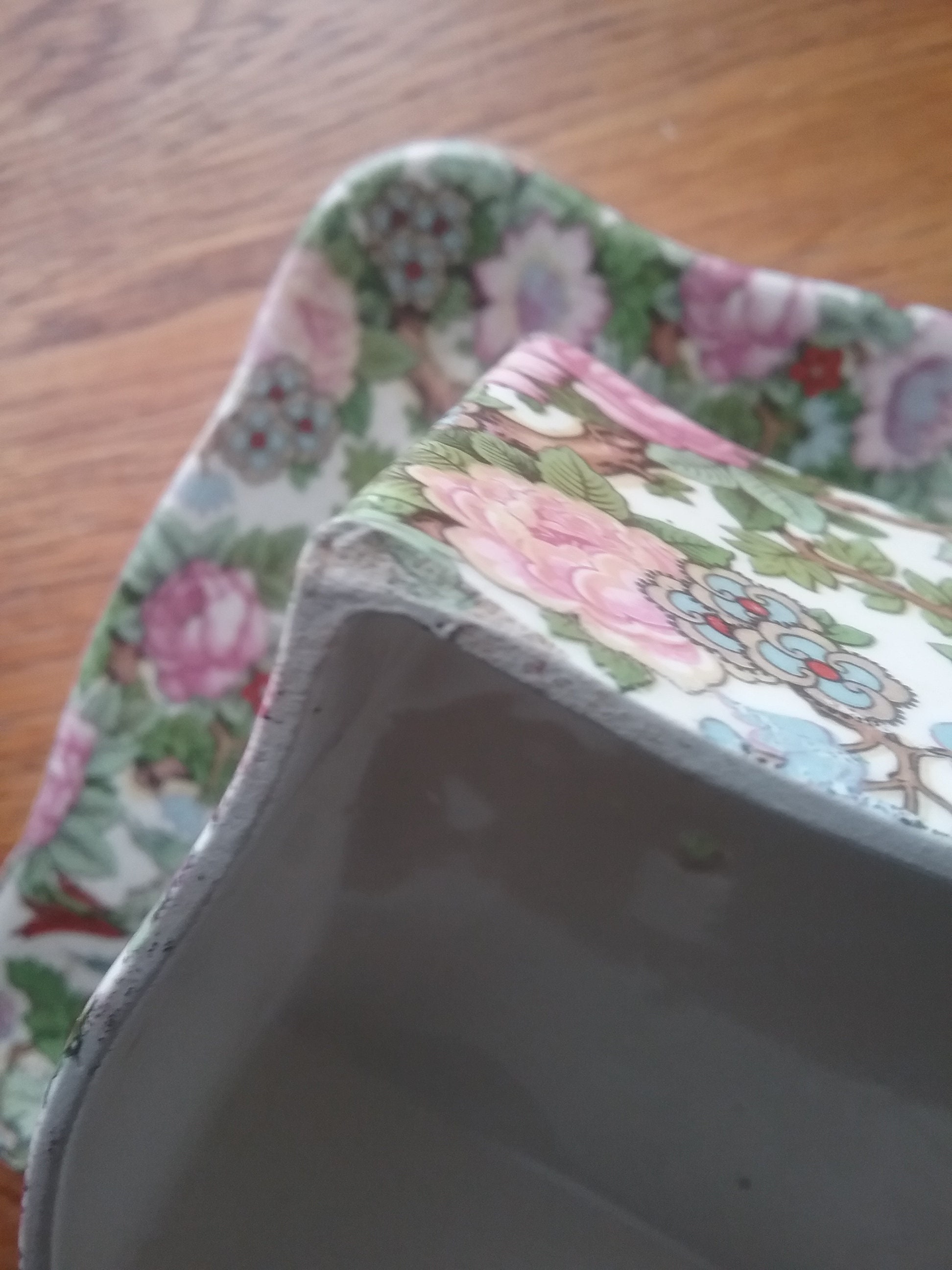 Vintage 1930's Chintz Cheese Dish - Etsy