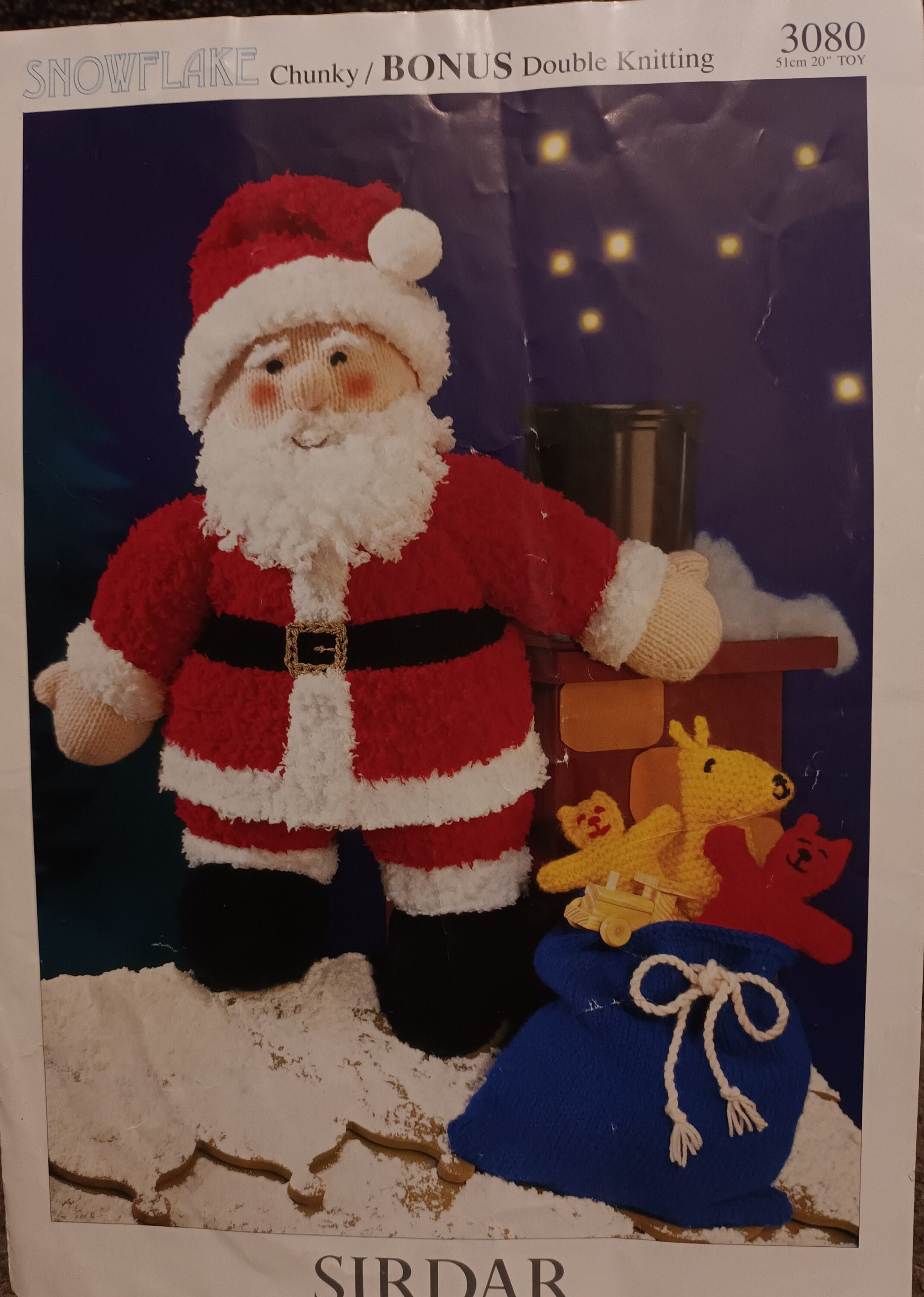 Vintage Santa Knitting Pattern. Digital Download - Etsy