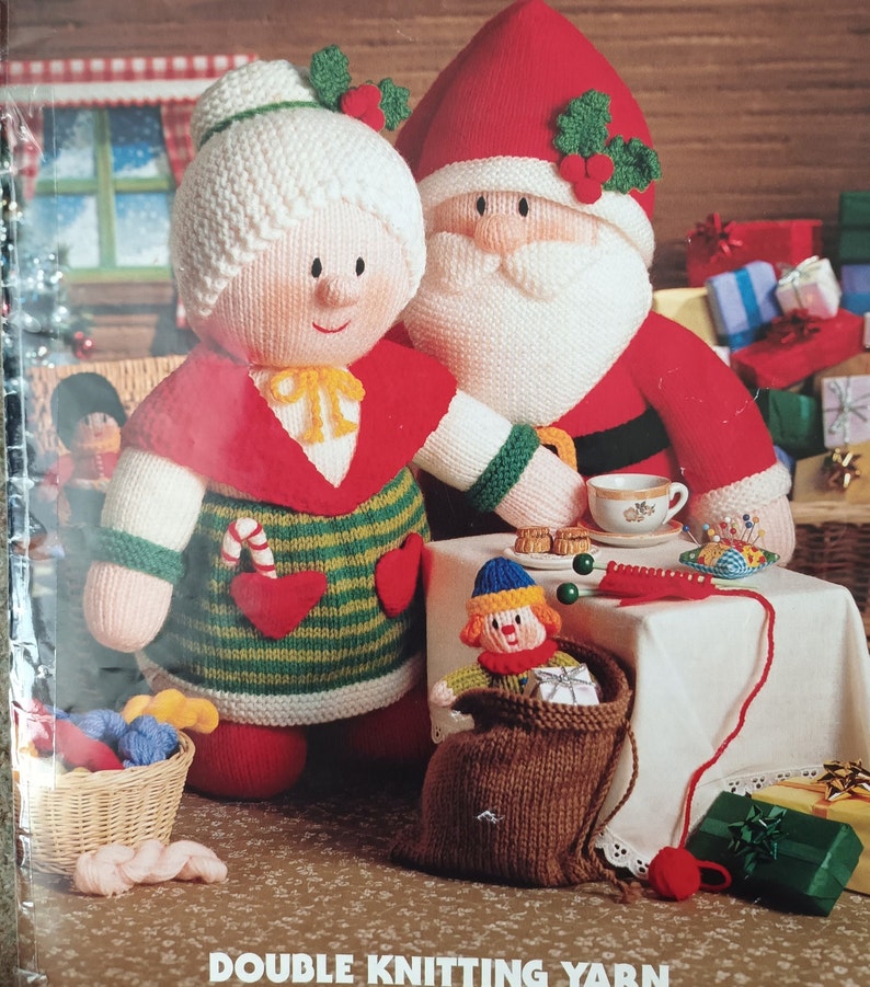 Vintage Mr &mrs Claus Knitting Pattern. PDF Download. - Etsy