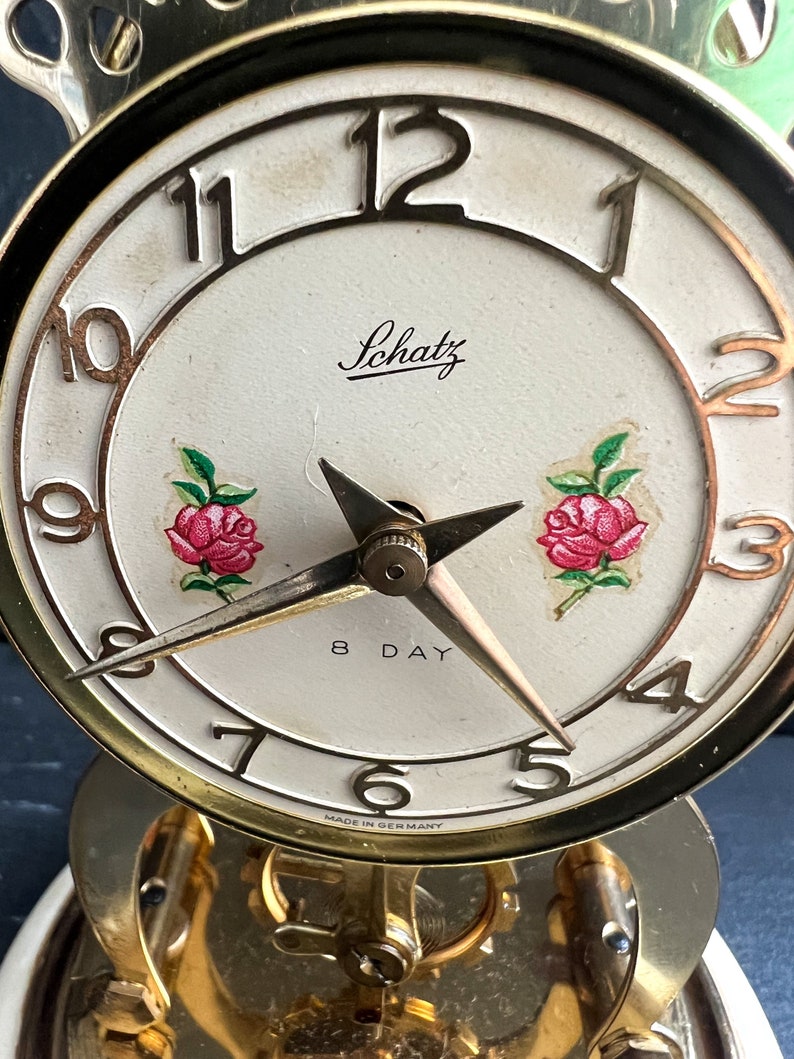 Vintage SCHATZ 8day Clock 1959 - Etsy