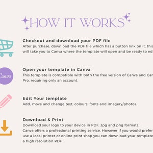 DIY Funky Flower Logo Canva Template | Fun Pretty Editable Retro Logo ...