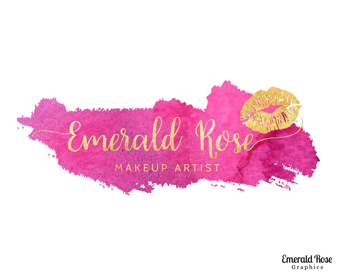 Pre-made Pink & Gold Logo Website Logo Business Logo - Etsy
