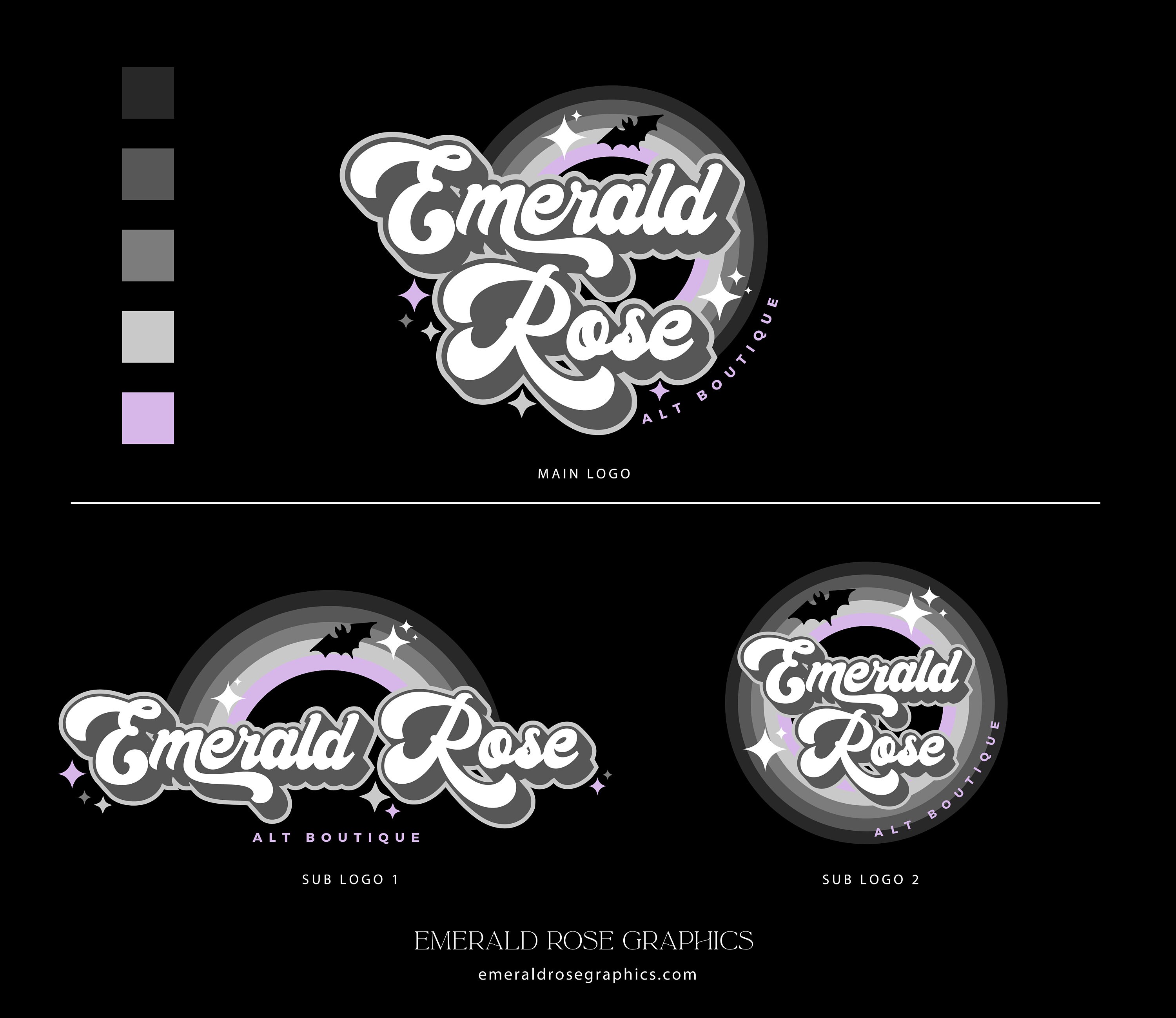 Gothic Rainbow Retro Logo Beauty Logo Bundle Dark Goth Logo - Etsy UK