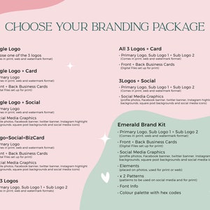 Pretty Pastel Rainbow Retro Logo, Pretty Beauty Logo Bundle, Funky Logo ...