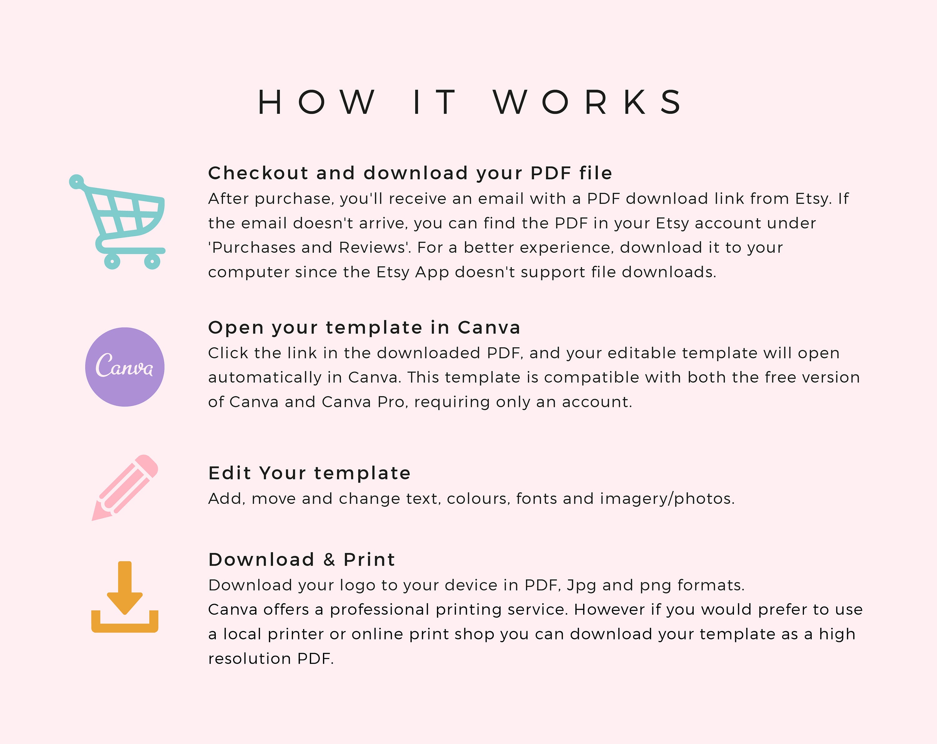 Virtual Tip Jar Sign 8x10 | Editable Canva Template- Cute Pink Bubble ...