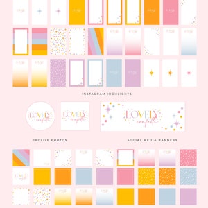 Lovely Confetti Logo | Colourful Rainbow Logo, Small Business Branding ...