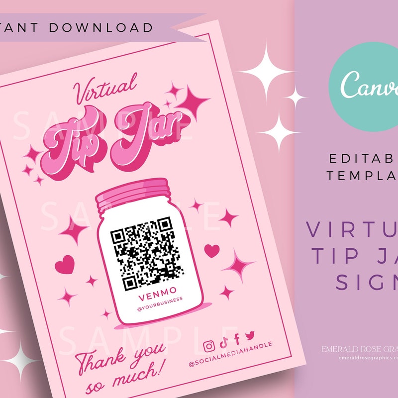 Tips Appreciated Sign - Etsy