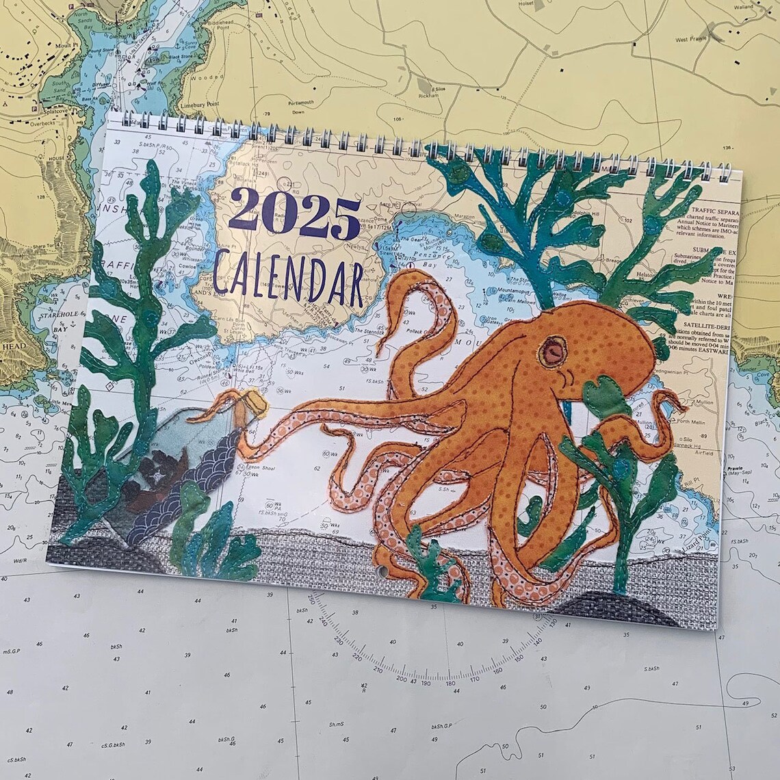 Coastal Calendar 2025 Hannah Wisdom Textiles Textile Art on Old Sea ...